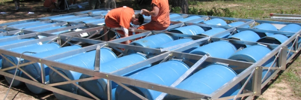 Boy Scouts Floating High Dive - RollingBarge.com