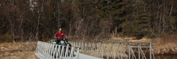 ATV Bridge Kit in the Alaska Wilderness - RollingBarge.com
