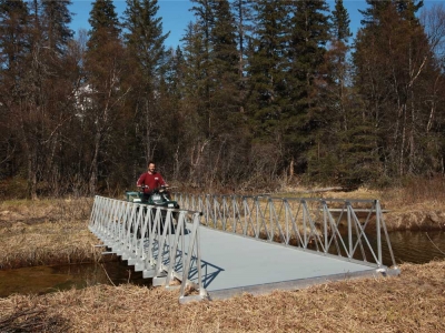 ATV Bridge Kit in the Alaska Wilderness - RollingBarge.com