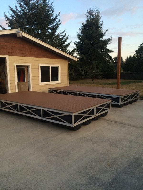 Washington State Floating Dock Project - RollingBarge.com