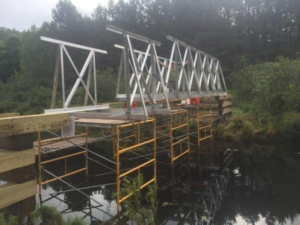 Wisconsin ATV Bridge Project - RollingBarge.com