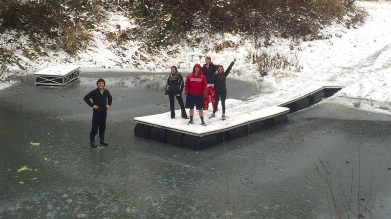 Freeze Proofing Your Floating Dock - RollingBarge.com