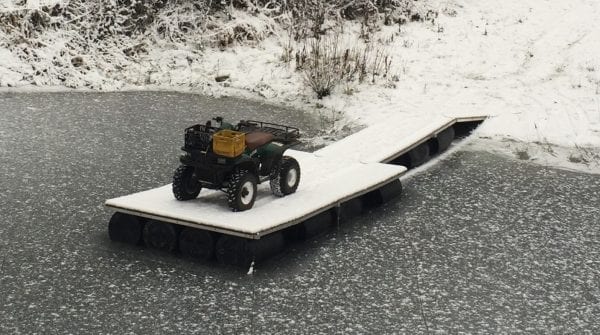 Freeze Proofing Your Floating Dock - RollingBarge.com