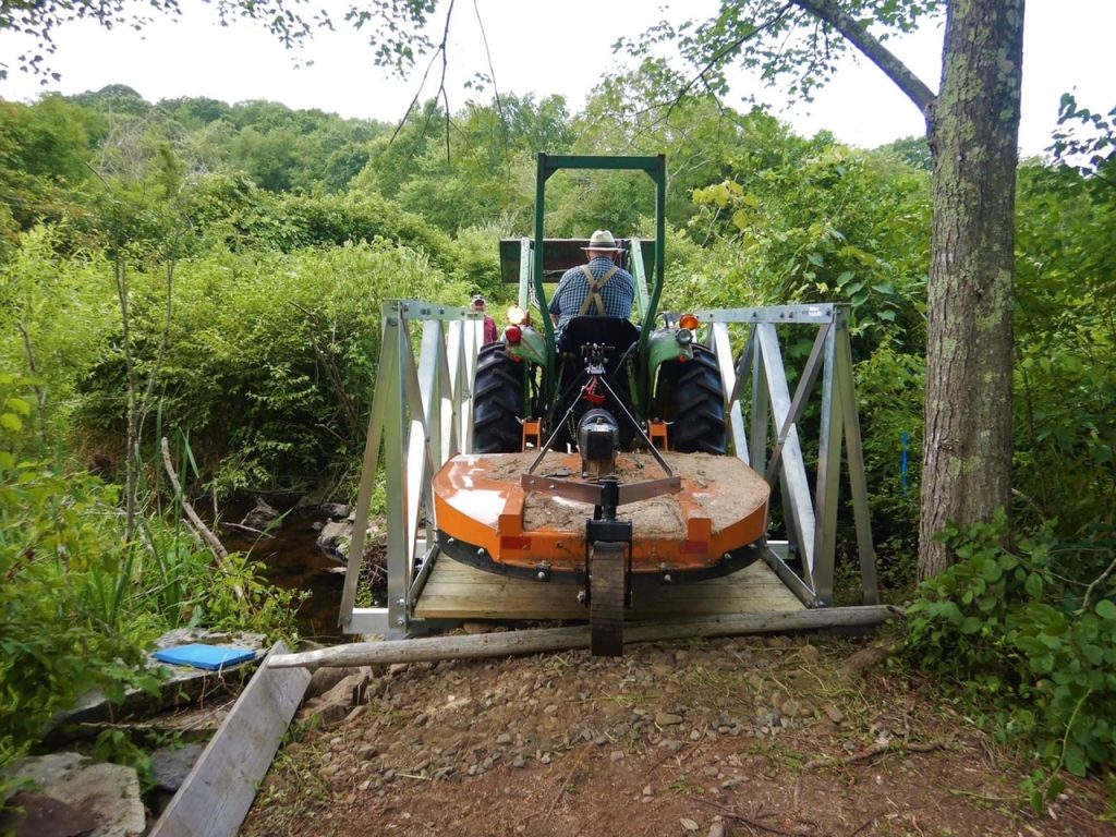 Trail Bridge Kit test - RollingBarge.com