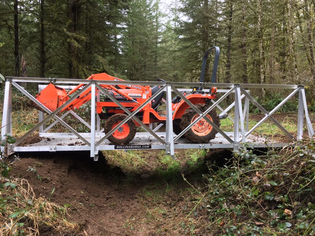 Trail Bridge Kit test - RollingBarge.com